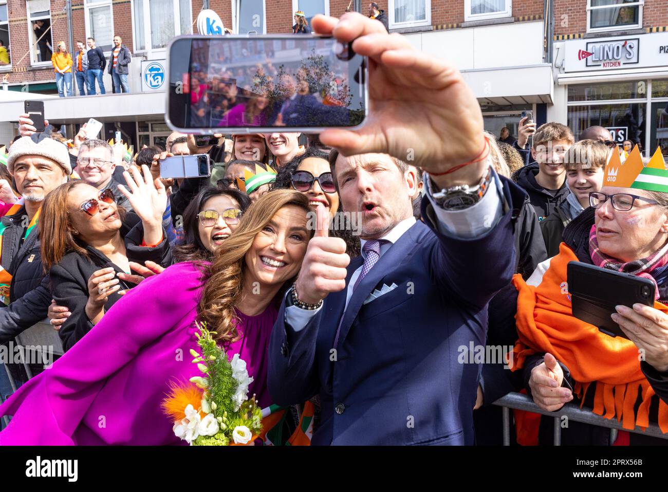 ROTTERDAM - 27/04/2023, 27/04/2023, Prince Maurits and Princess ...