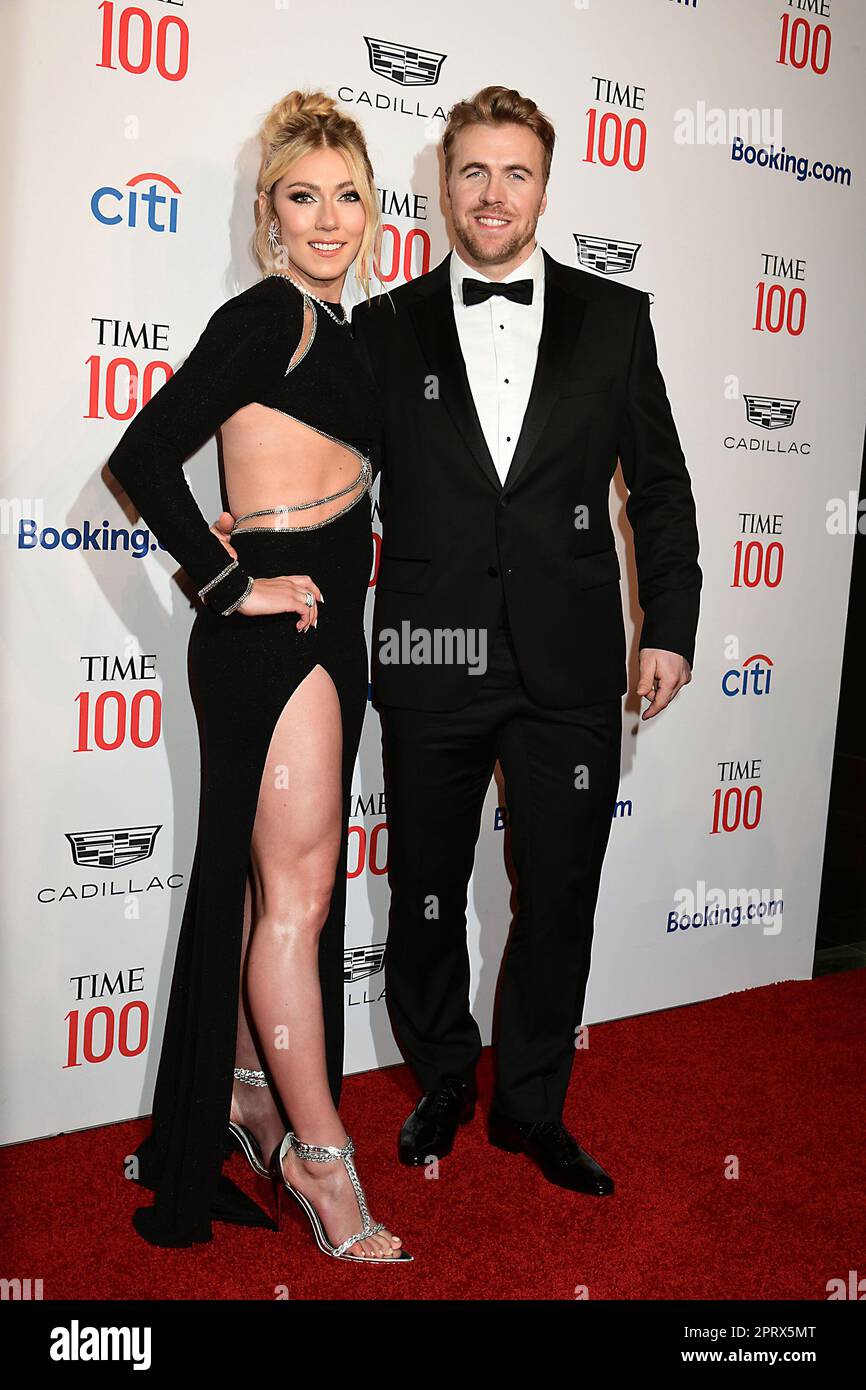 Mikaela Shifrin and Aleksander Aamodt Kilde attends the TIME 100 Most ...