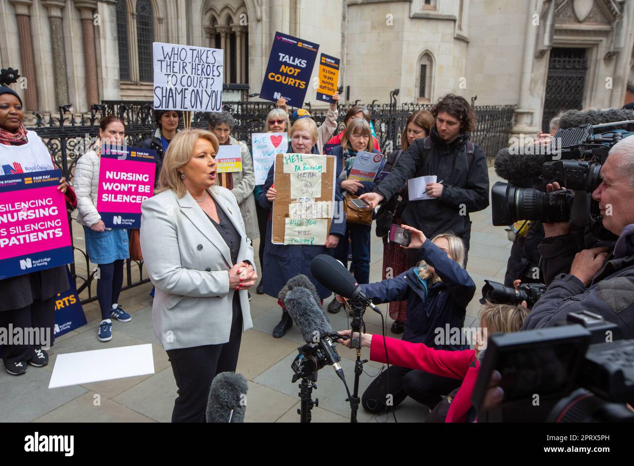 London, England, UK. 27th Apr, 2023. General Secretary of Royal College ...