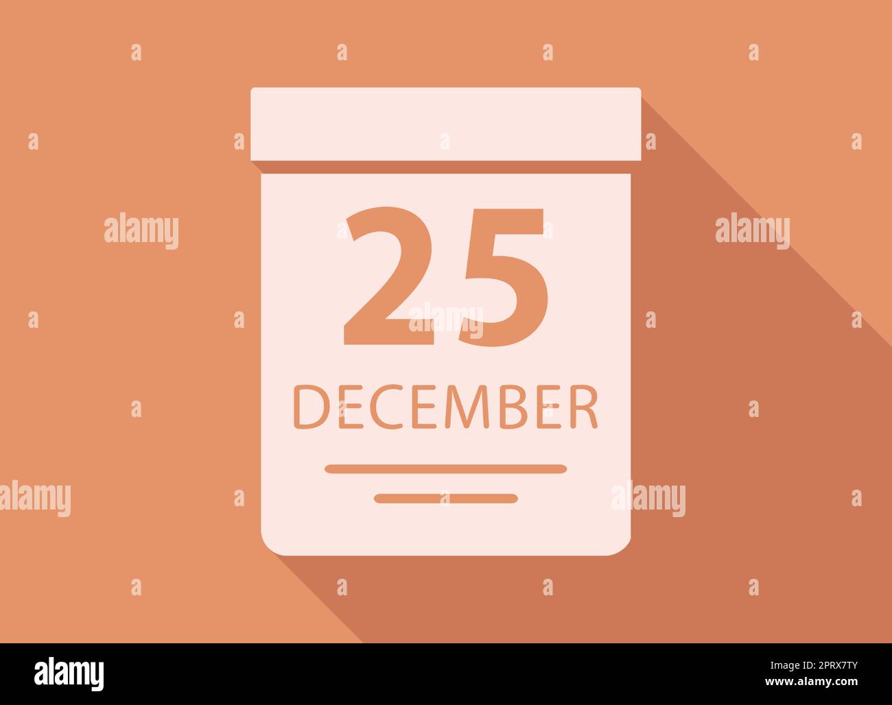 December 25 calendar page Stock Vector Images - Alamy