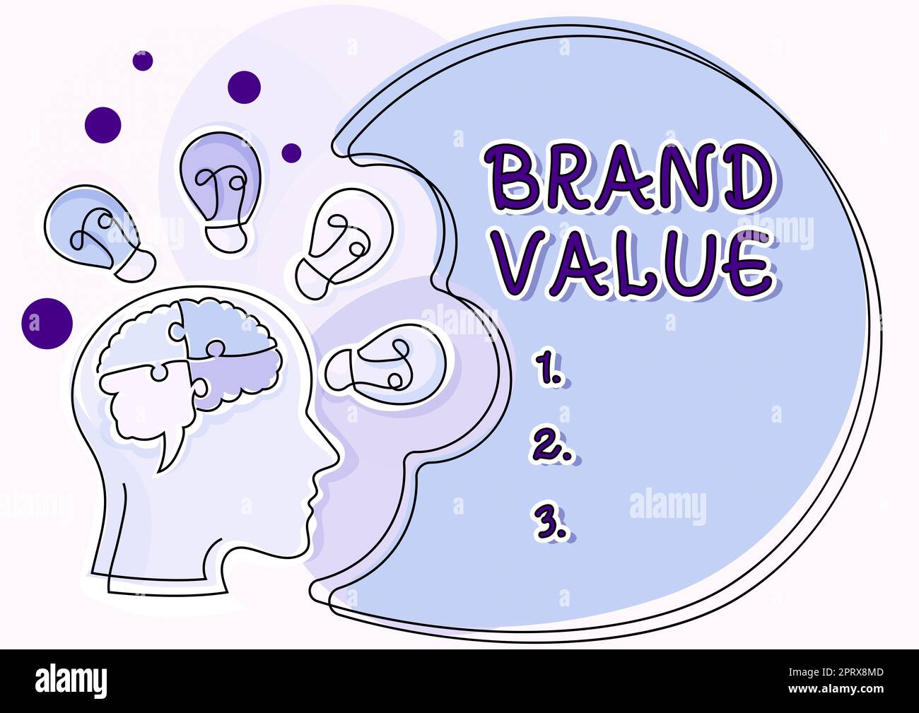 Hand writing sign Brand Value, Word for company generates from product ...