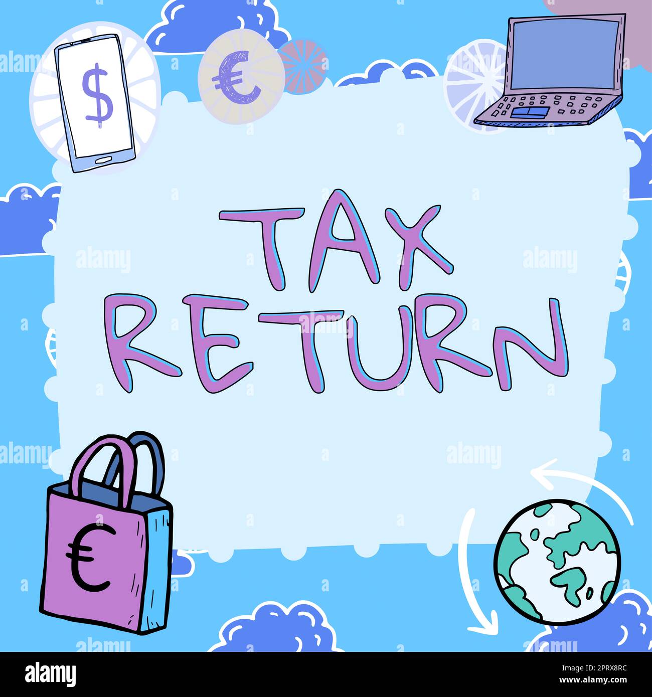 Writing displaying text Tax Return, Business showcase which taxpayer ...