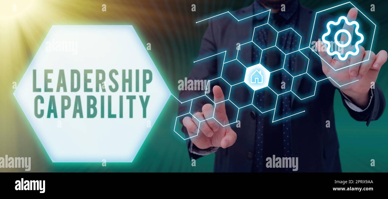 Writing displaying text Leadership Capability, Business idea what a ...