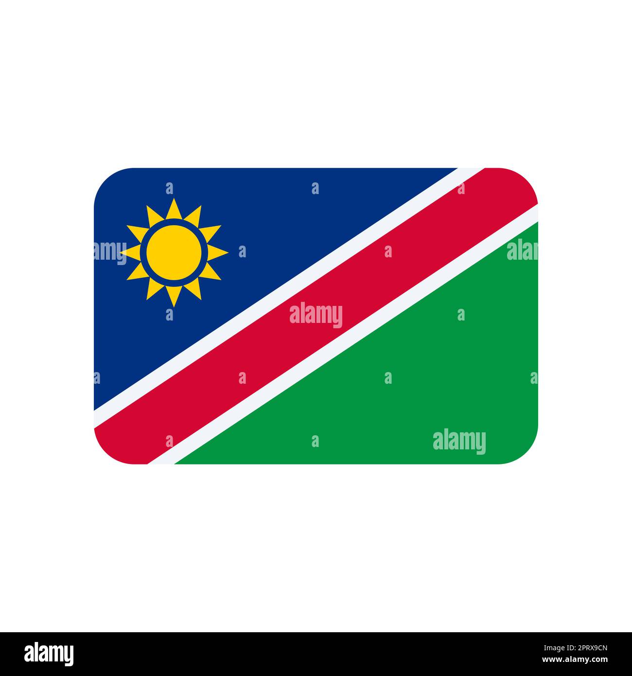 Namibia vector flag isolated on white background Stock Vector Image ...