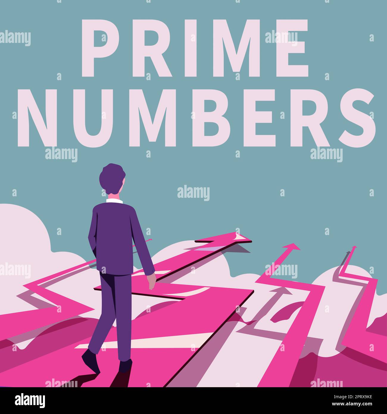 Conceptual caption Prime Numbers, Business showcase a positive integer ...