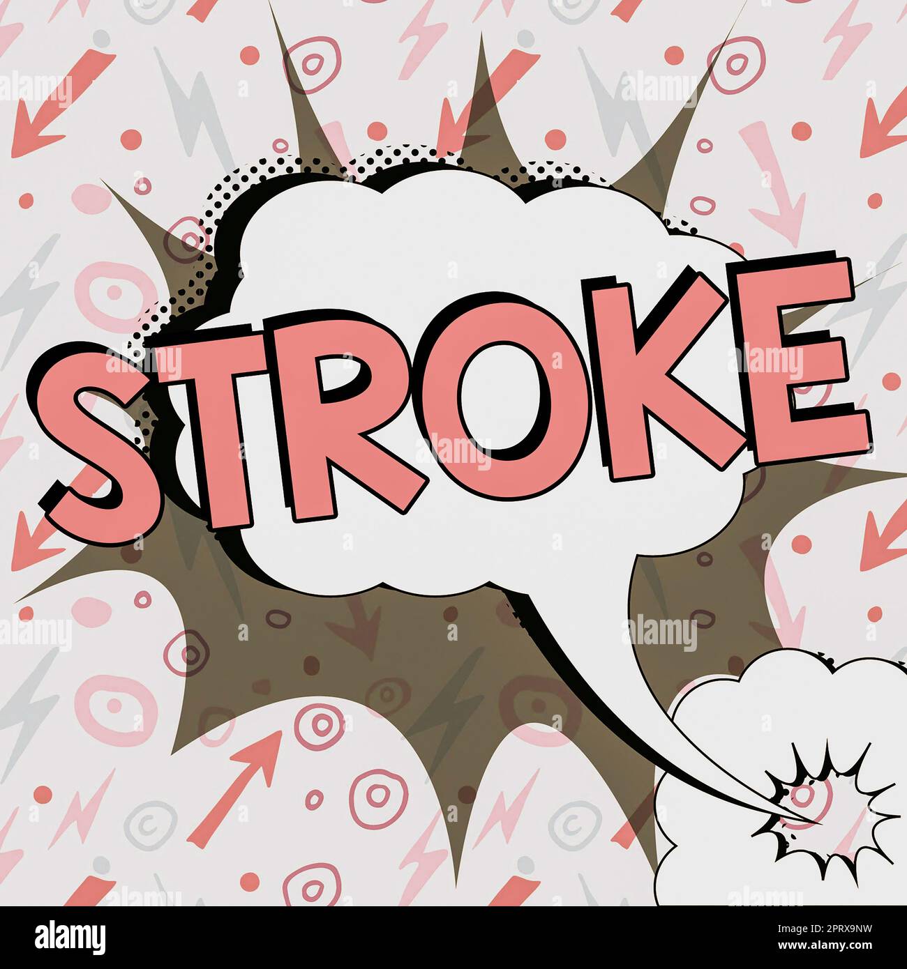 Sign displaying Stroke, Business approach caused by bleeding into brain ...