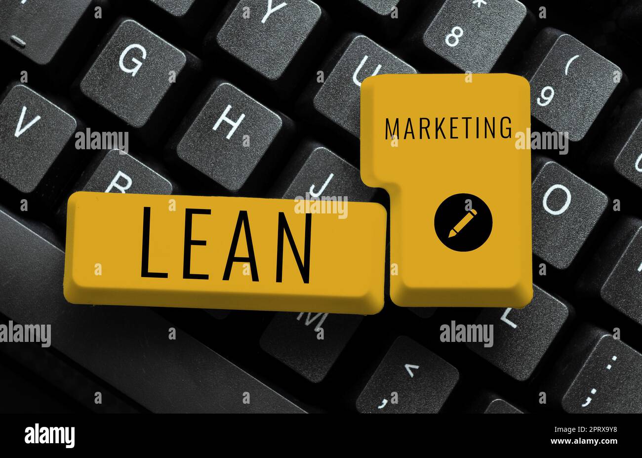 Writing displaying text Lean Marketing, Internet Concept in charge of ...