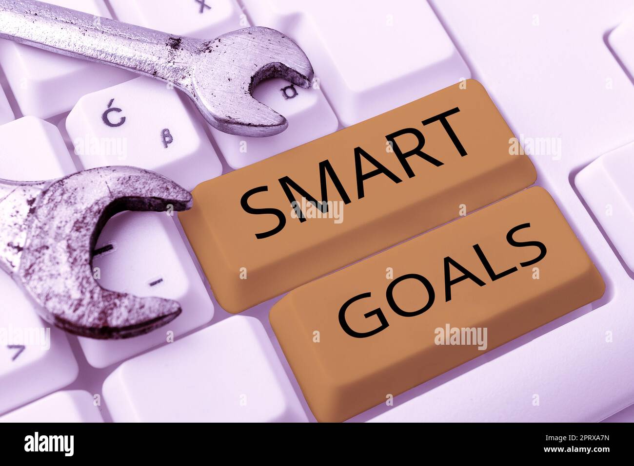 Conceptual caption Smart Goals, Business approach mnemonic used as a ...