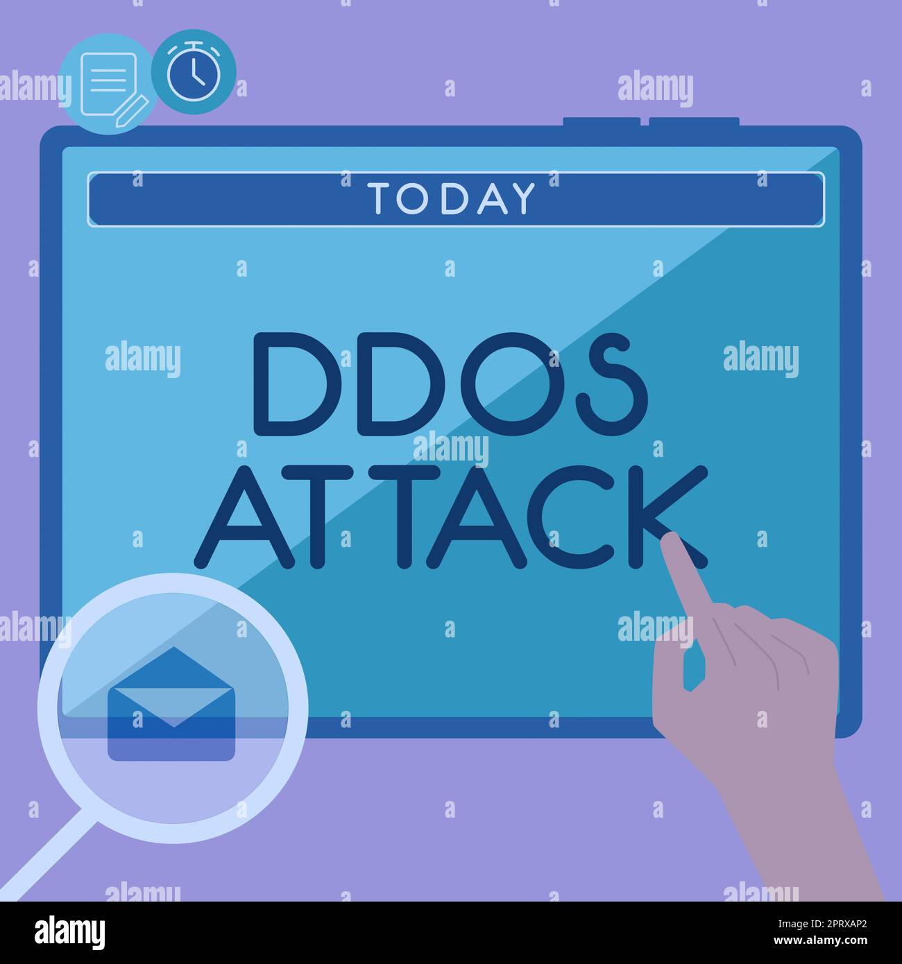 Writing displaying text Ddos Attack, Business overview disturbed access ...