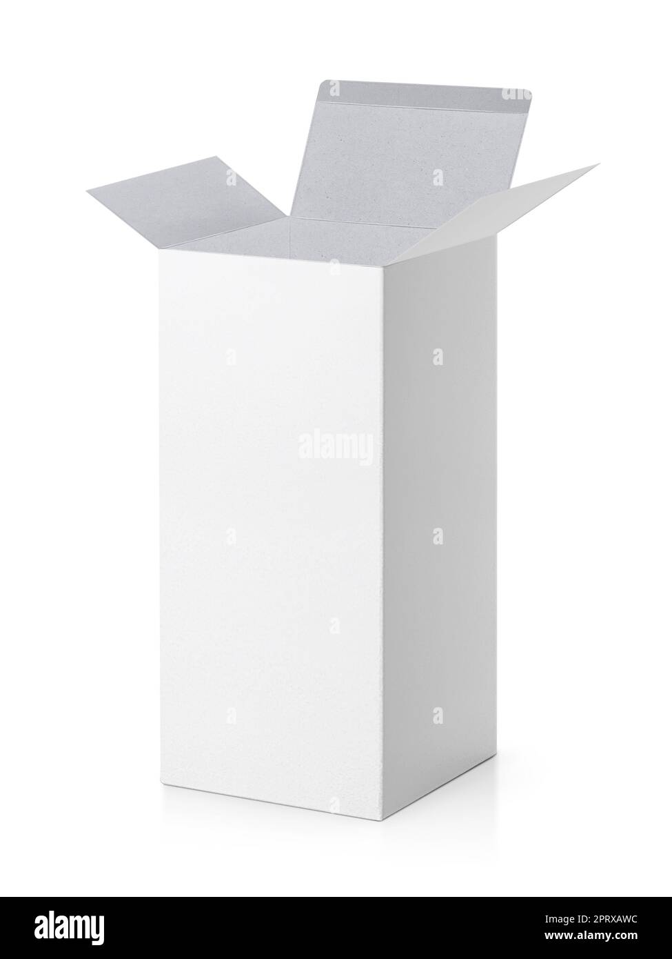 blank packaging boxes - open mockup, isolated on white background Stock ...