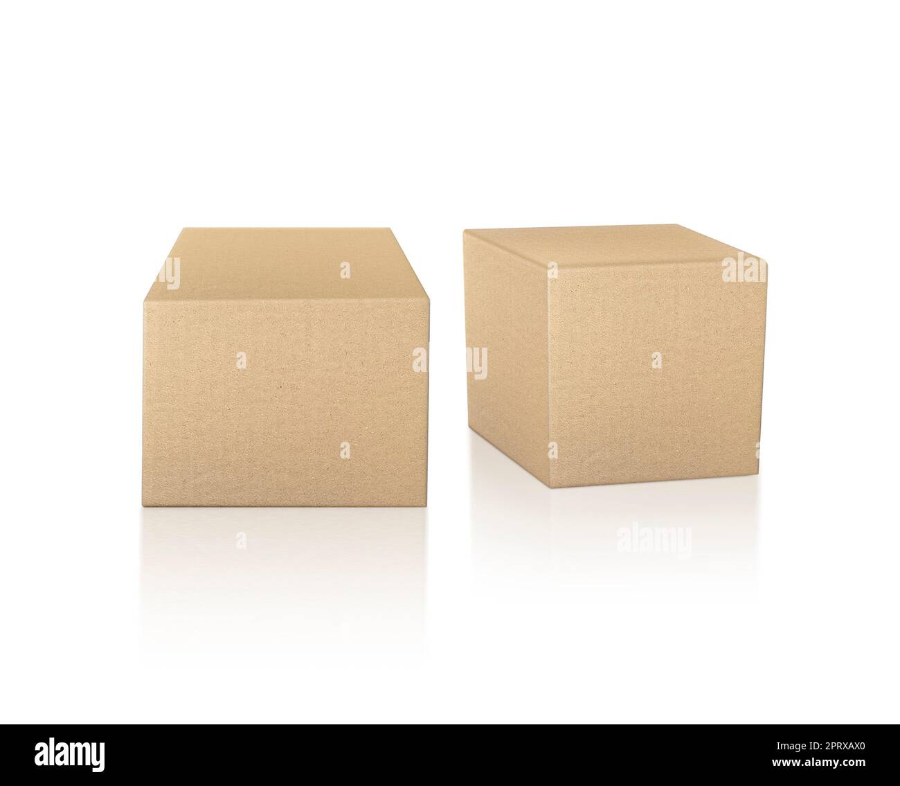 carton box isolated on white background Stock Photo - Alamy