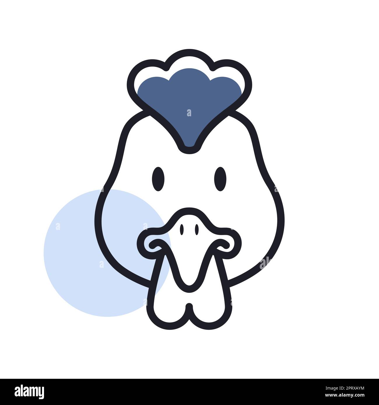 Chicken icon. Animal head vector illustration Stock Vector Image & Art ...