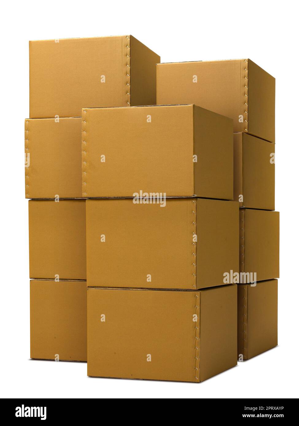 carton box isolated on white background Stock Photo - Alamy