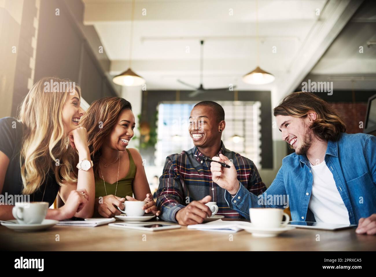 Catching up over coffee hi-res stock photography and images - Alamy