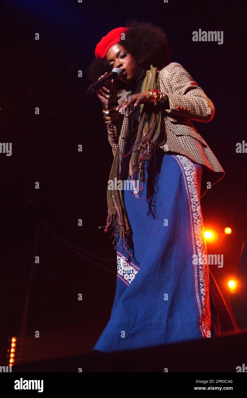 Milan Italy 2005-12-05 : Lauryn Hill singer of the Fugees during the ...