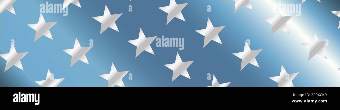 American Metal Style Stars Banner Stock Vector Image & Art - Alamy