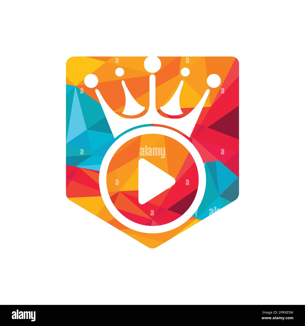 King Video vector logo design template. Royal film logo design vector ...