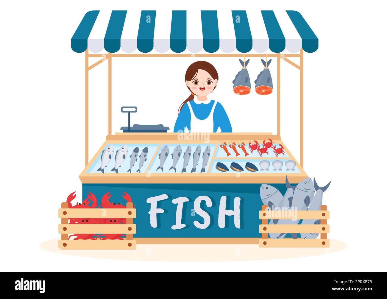 Fish Store to Market Various Fresh and Hygienic Products Seafood in ...