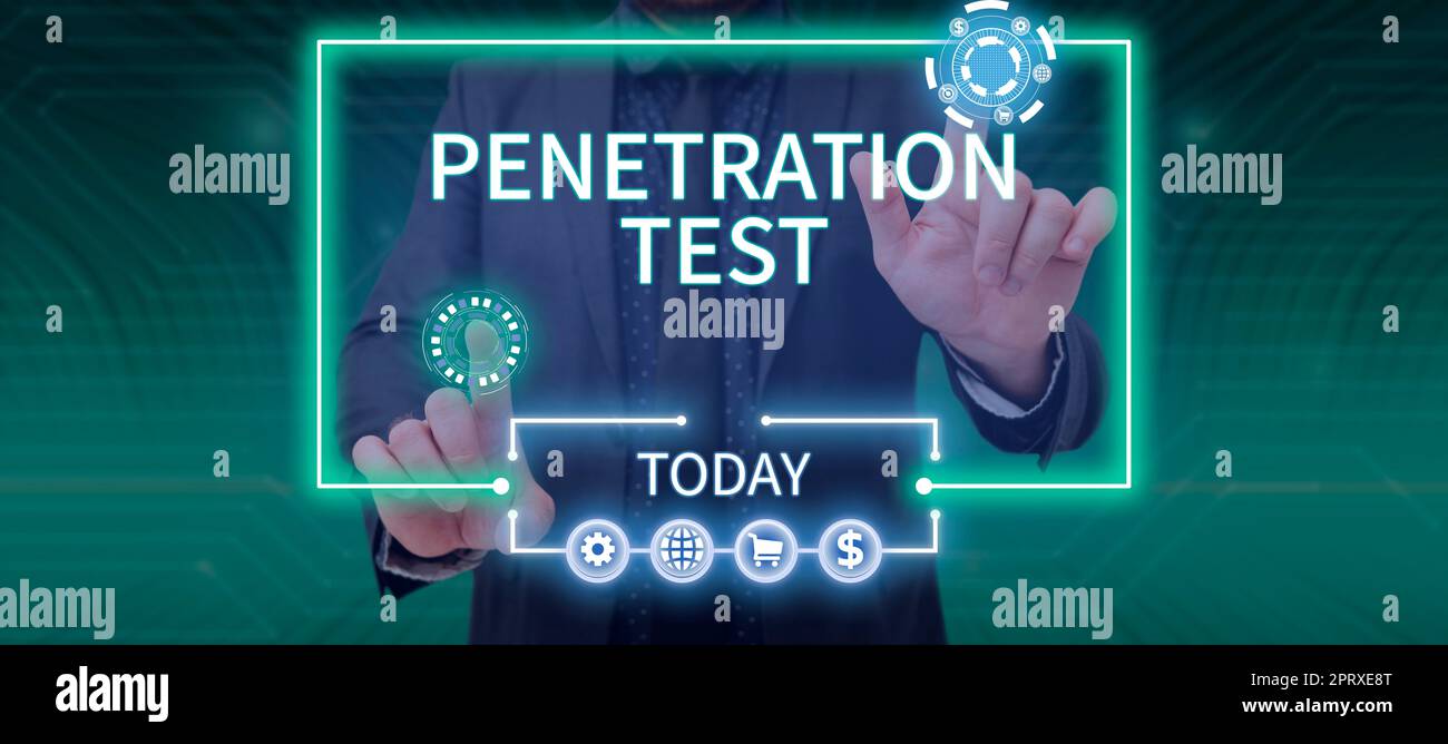Handwriting text Penetration Test, Business idea authorized simulated ...