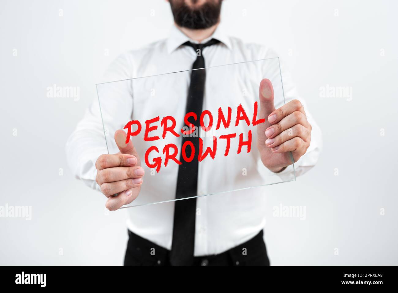 Hand writing sign Personal Growth, Business overview ongoing process of ...