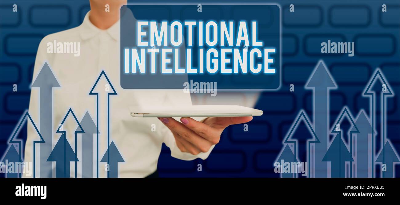 Sign displaying Emotional Intelligence, Word for capacity to be aware ...
