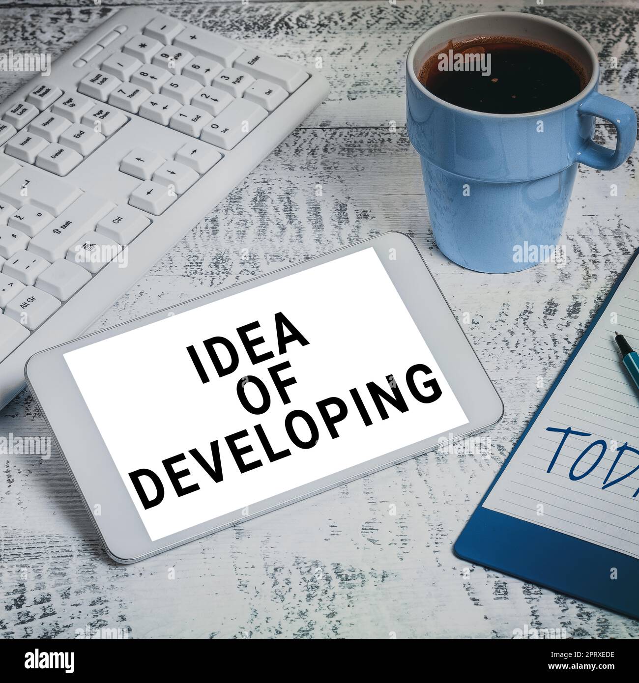 Handwriting text Idea Of Developing, Business overview Startup launch ...