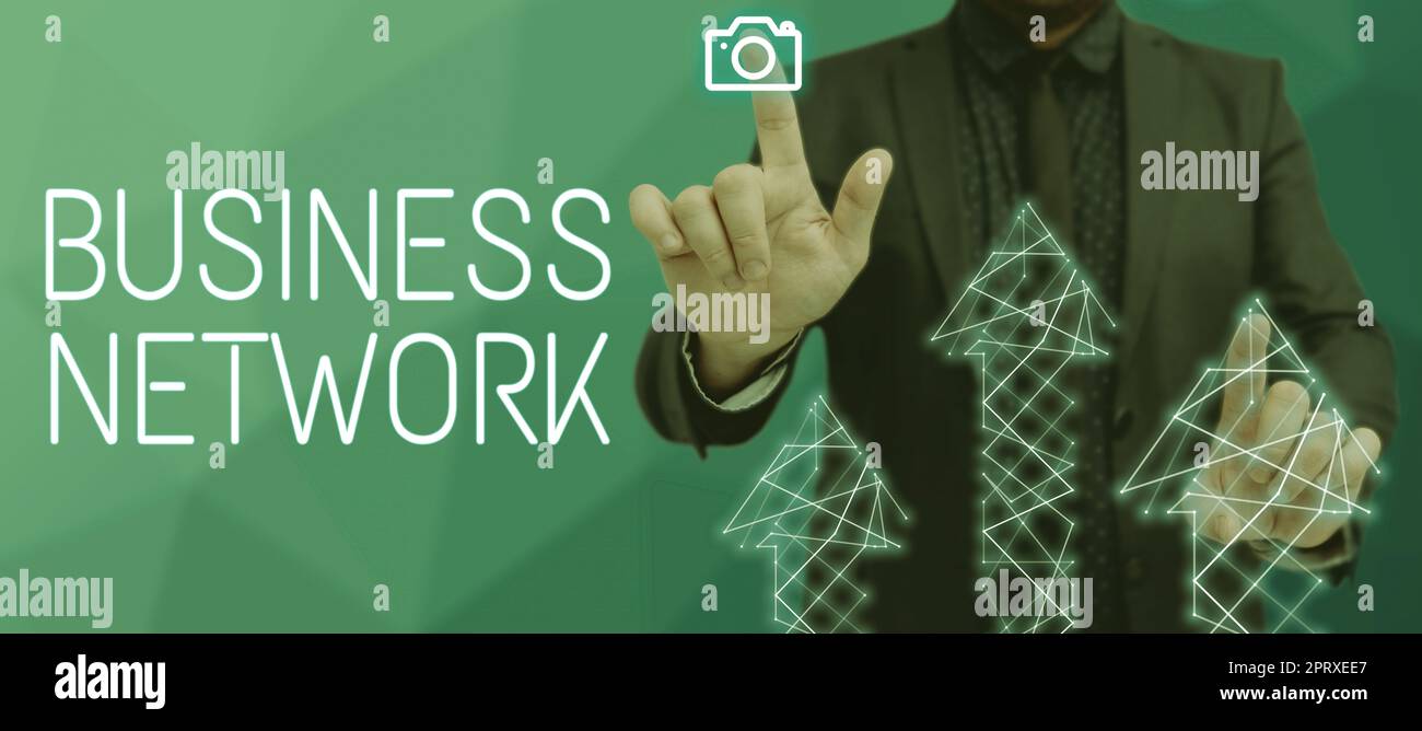 Conceptual display Business Network, Business concept commercial entity ...