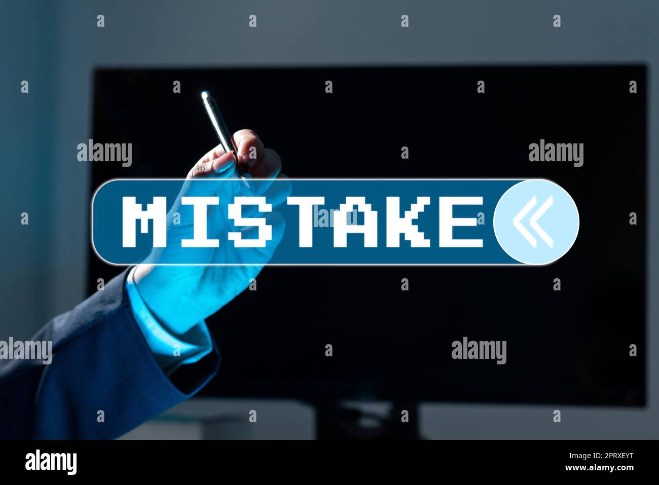 Writing displaying text Mistake, Business concept misconception about ...