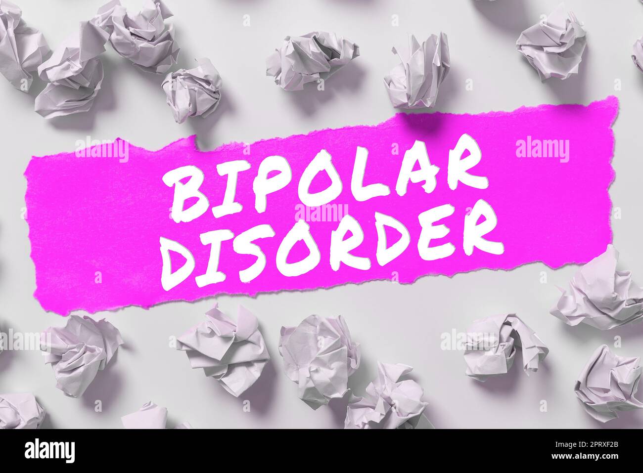 Hand writing sign Bipolar Disorder, Business approach funds are locked ...