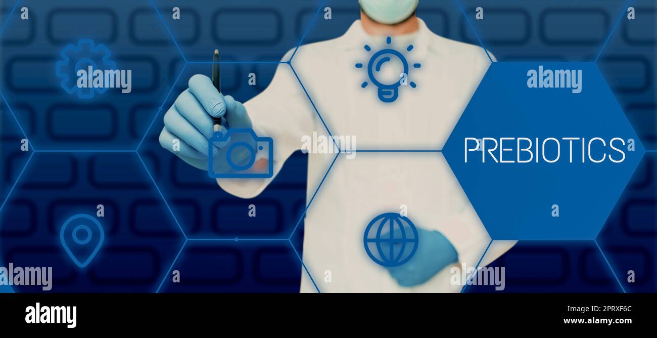 Inspiration showing sign Prebiotics, Concept meaning the growth or ...