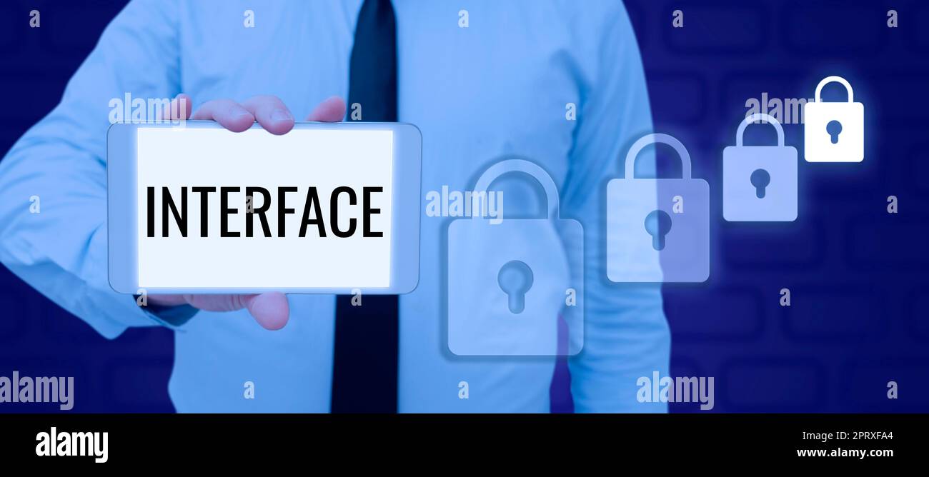 Writing displaying text Interface, Internet Concept point of meeting ...