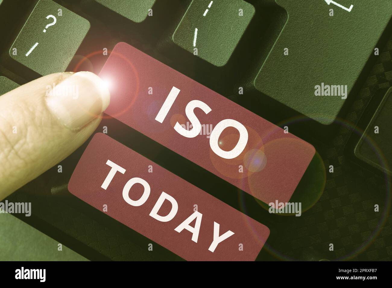 Handwriting text Iso, Concept meaning international standardsetting ...