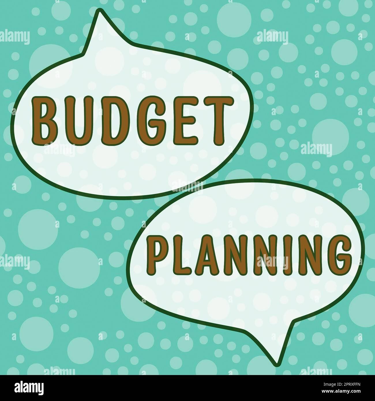 Conceptual display Budget Planning, Business idea process of ...