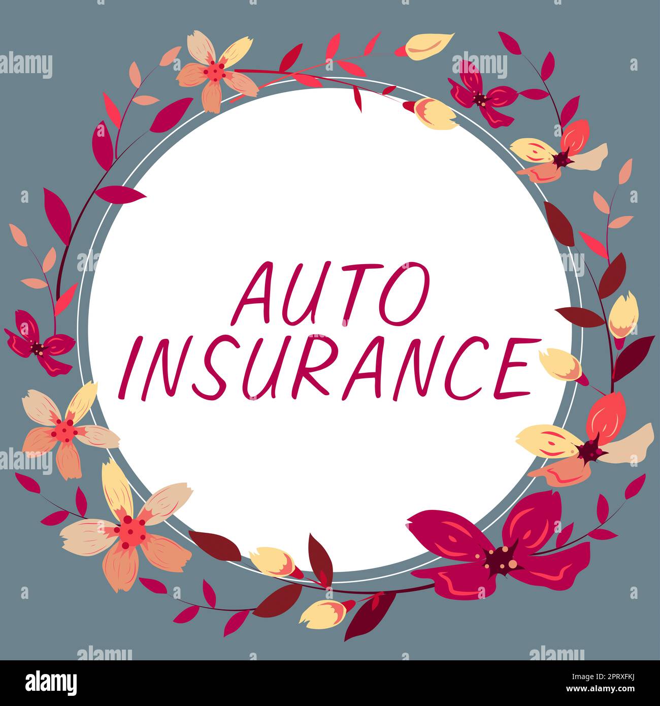 Text caption presenting Auto Insurance, Concept meaning Protection ...