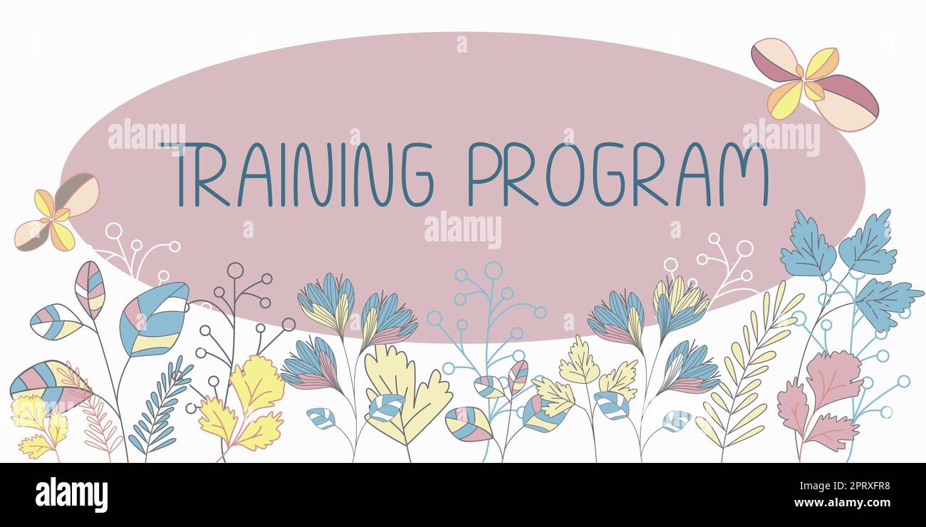 Inspiration showing sign Training Program, Word for learn specific knowledge or skills to ...
