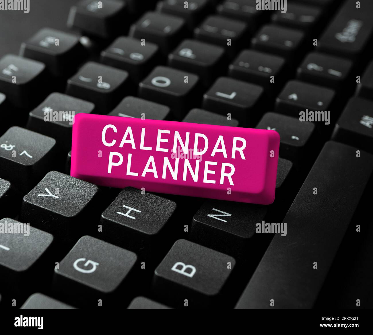 Text caption presenting Calendar Planner, Business overview schedule of ...