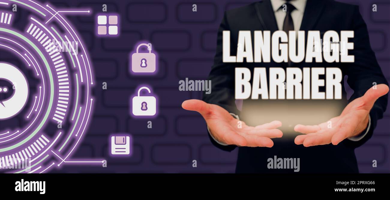 Handwriting text Language Barrier, Business overview difficulties in ...