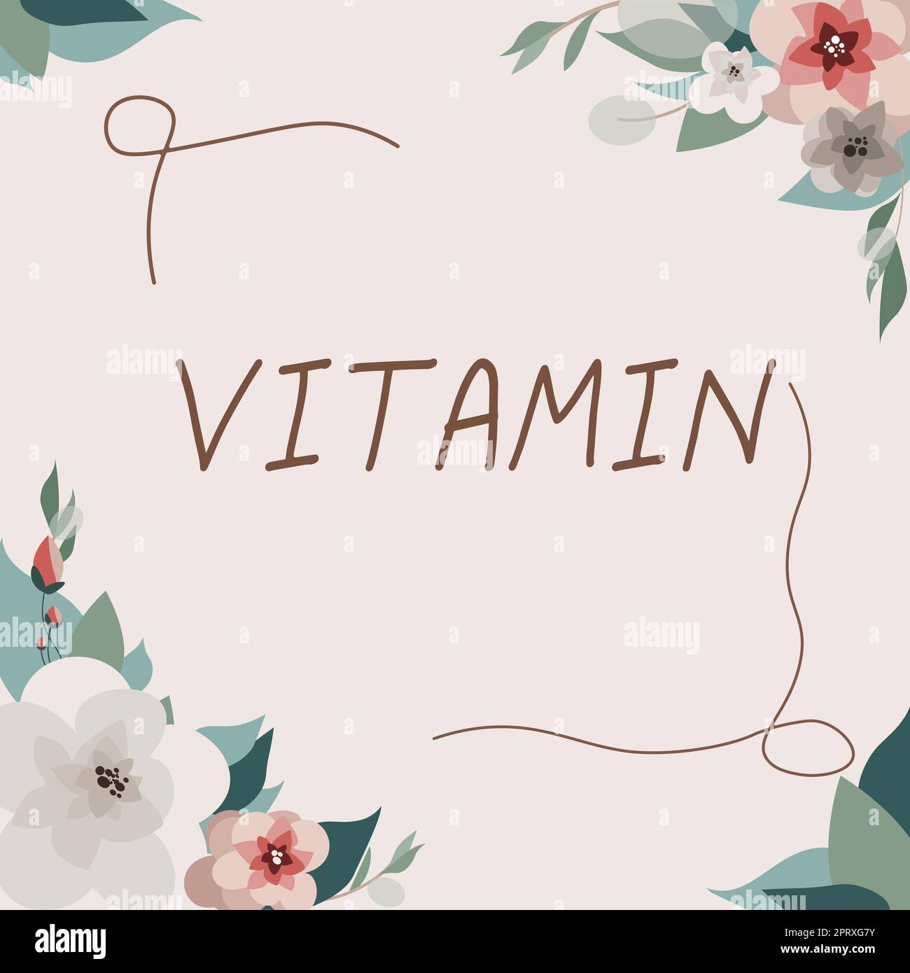 Text sign showing Vitamin, Word for organic molecule that is essential ...