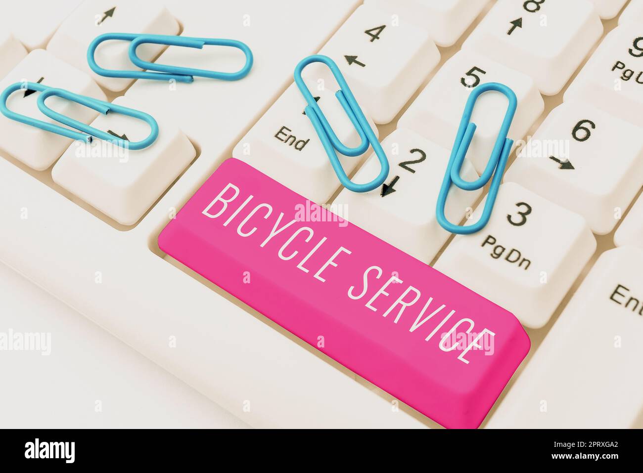 Hand writing sign Bicycle Service, Internet Concept offering services ...