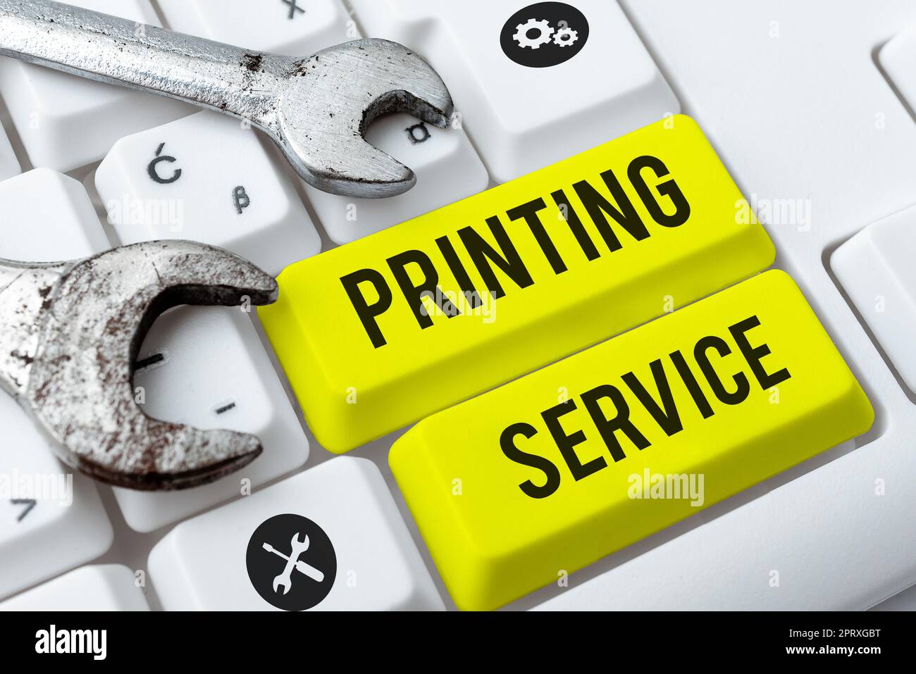 Inspiration showing sign Printing Service, Business overview program ...