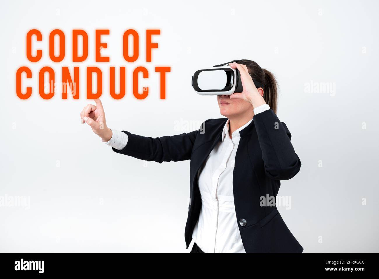 Handwriting text Code Of Conduct, Internet Concept Ethics rules moral ...