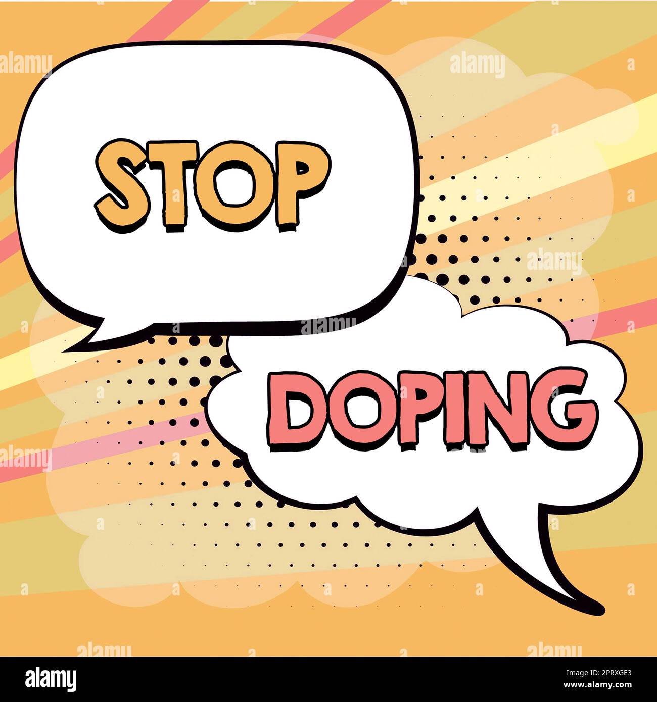 Text showing inspiration Stop Doping, Concept meaning quit the use of ...