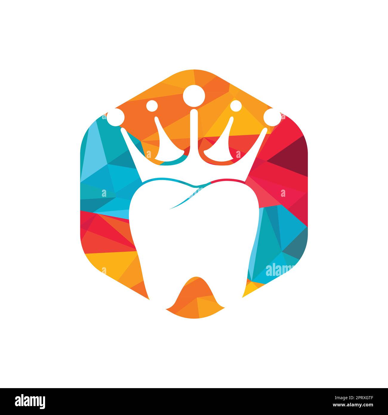 Dental king vector logo design. Tooth and crown icon design Stock ...