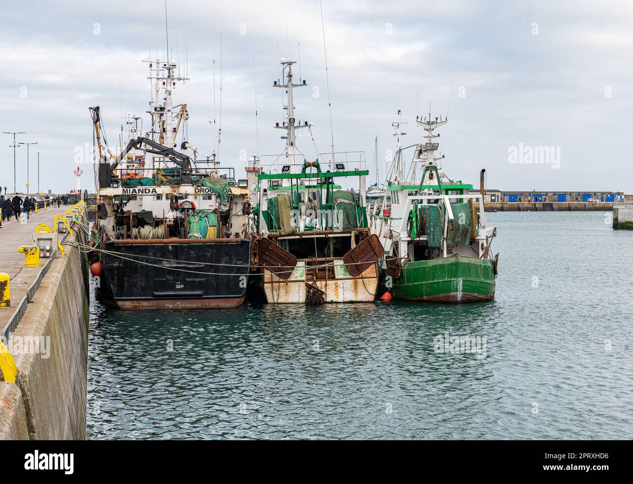 Trawler in howth harbour hi-res stock photography and images - Alamy
