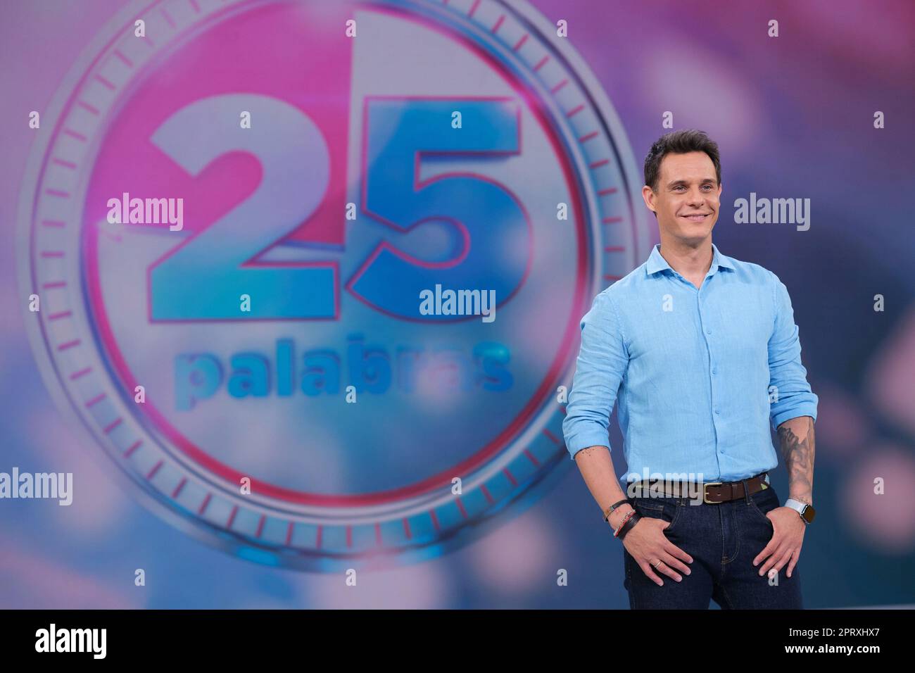 Madrid, Spain. 27th Apr, 2023. The presenter Christian Galvez during ...