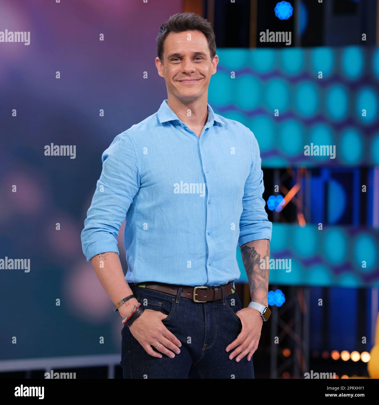 Madrid, Spain. 27th Apr, 2023. The presenter Christian Galvez during ...