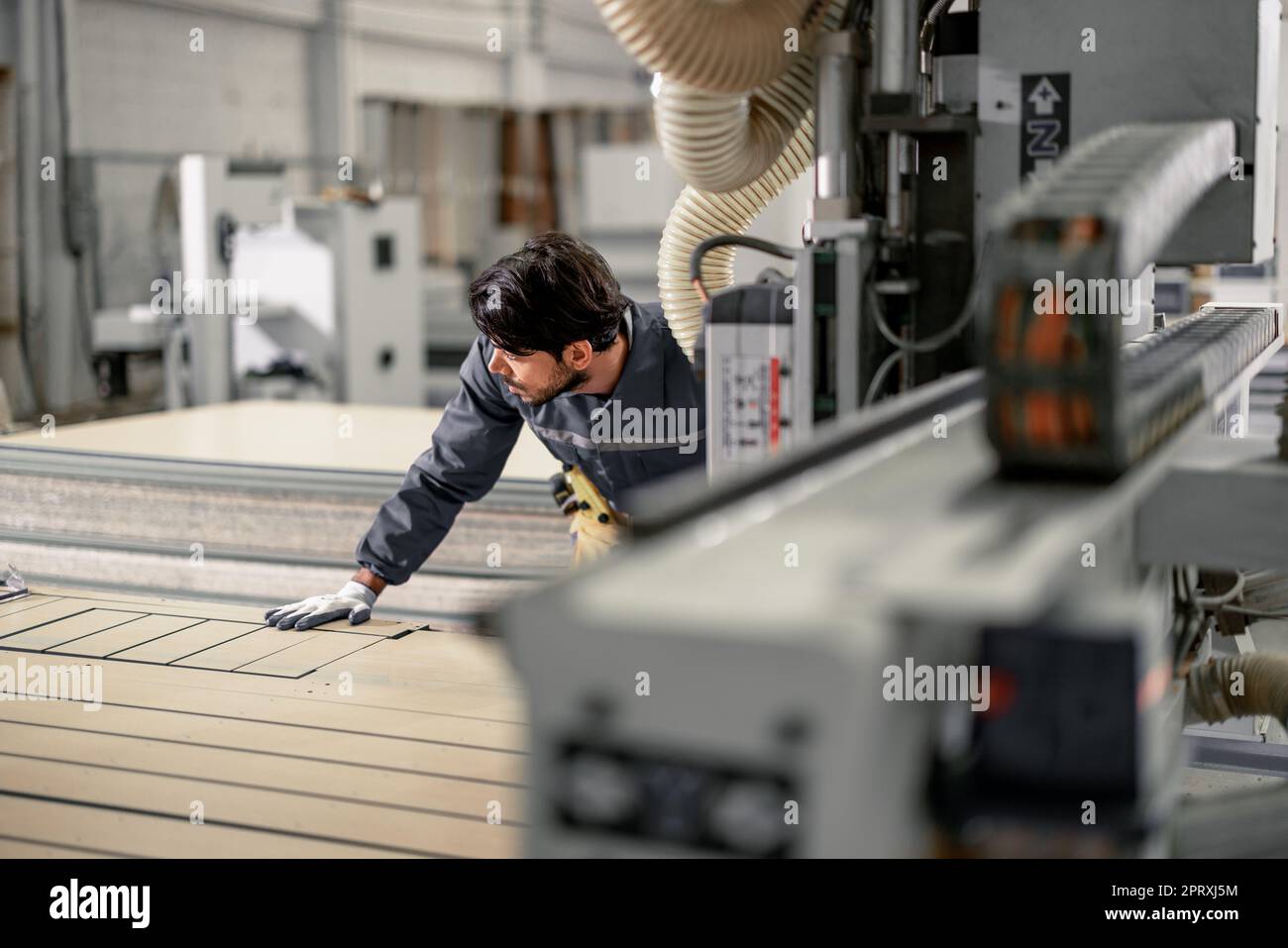 Wood turners measure and calculate the right size of workpiece ...