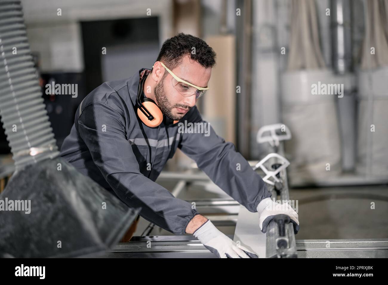 Wood turners measure and calculate the right size of workpiece ...