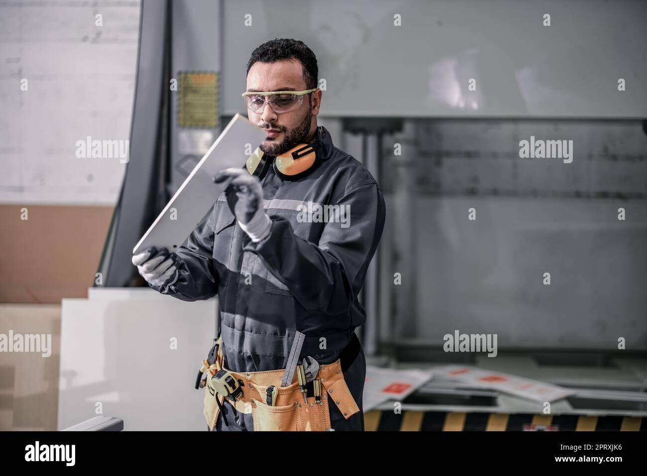 Wood turners measure and calculate the right size of workpiece ...