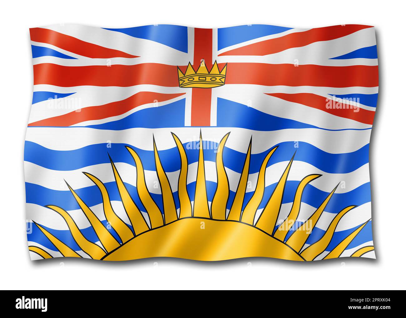 British Columbia Flag Waving